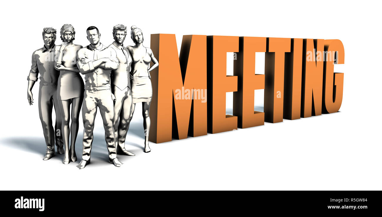 Business People Meeting Art Stock Photo - Alamy