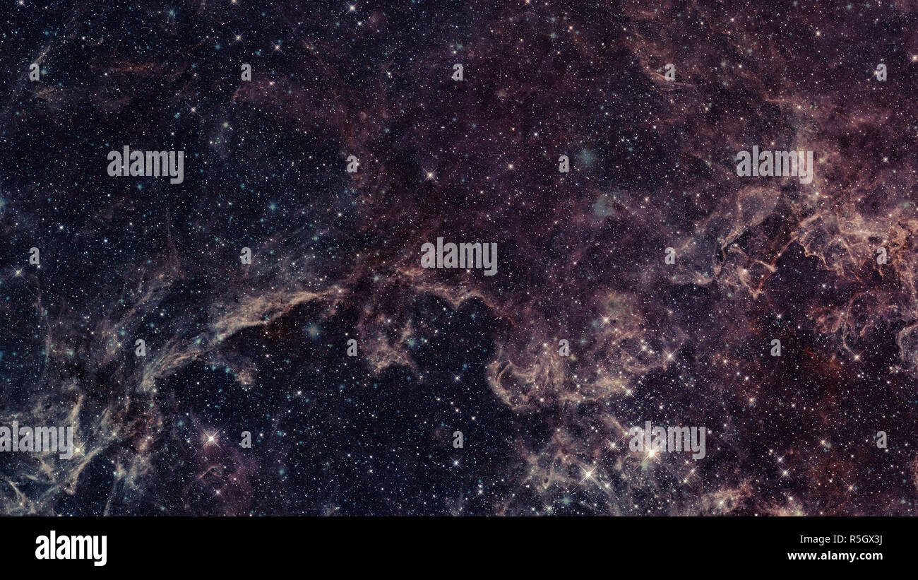 Colorful space nebula with stars. Elements of this image furnished by ...