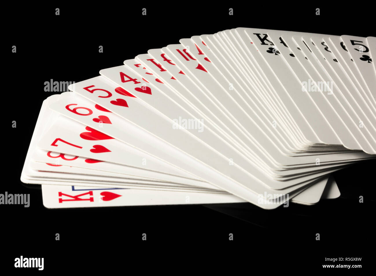 Playing Cards Spread Out Stock Photo - Alamy