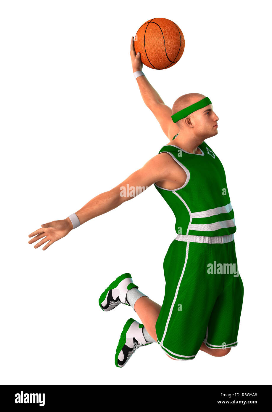 3d rendering basketball player hi-res stock photography and images - Alamy