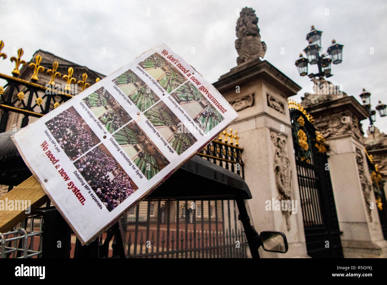 "We Don't Need a new Government, We Need a New system" poster in a ...
