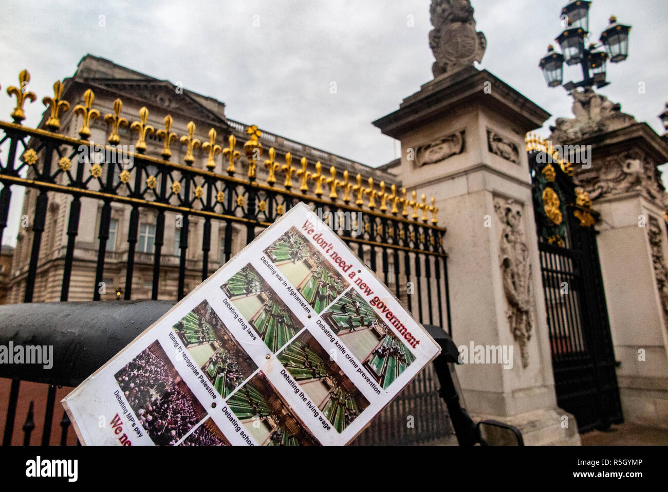 "We Don't Need a new Government, We Need a New system" poster in a ...