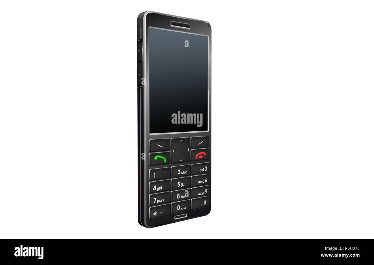 mobile phone with activated display free Stock Photo - Alamy