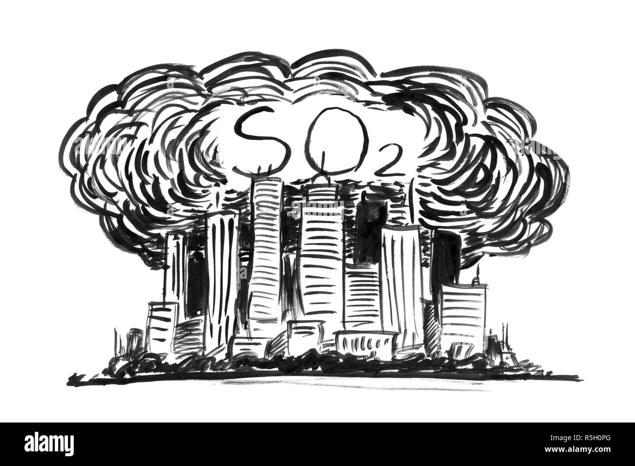 Sulfur smog Cut Out Stock Images & Pictures - Alamy