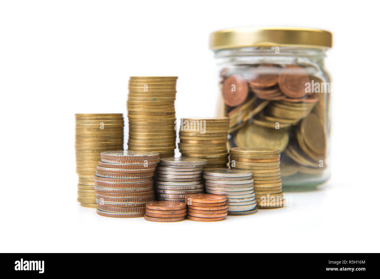 Money management concept saving Cut Out Stock Images & Pictures - Alamy