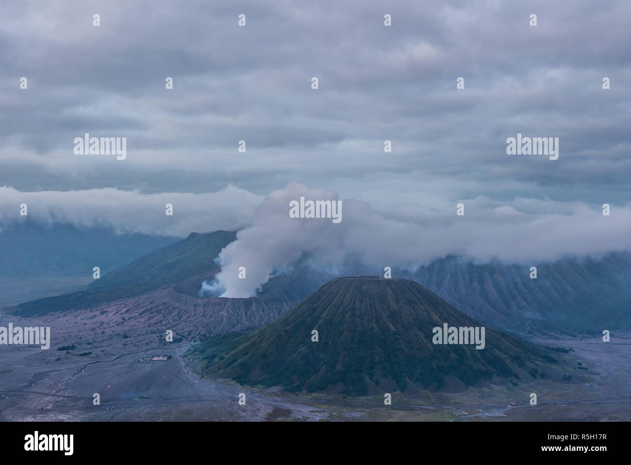 Mount Bromo volcano (Gunung Bromo) in Bromo Tengger Semeru National ...
