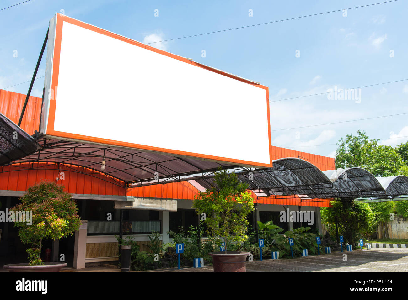 billboard or advertising poster on building for advertisement concept ...