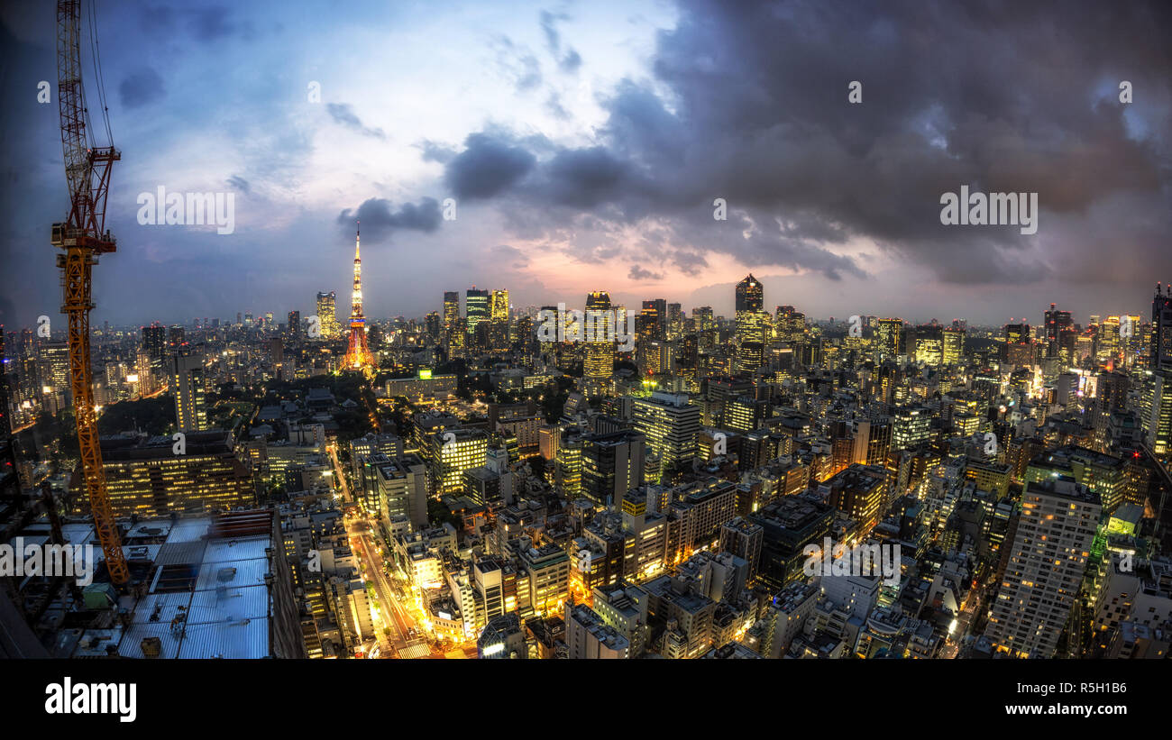 tokyo tower city view Stock Photo - Alamy