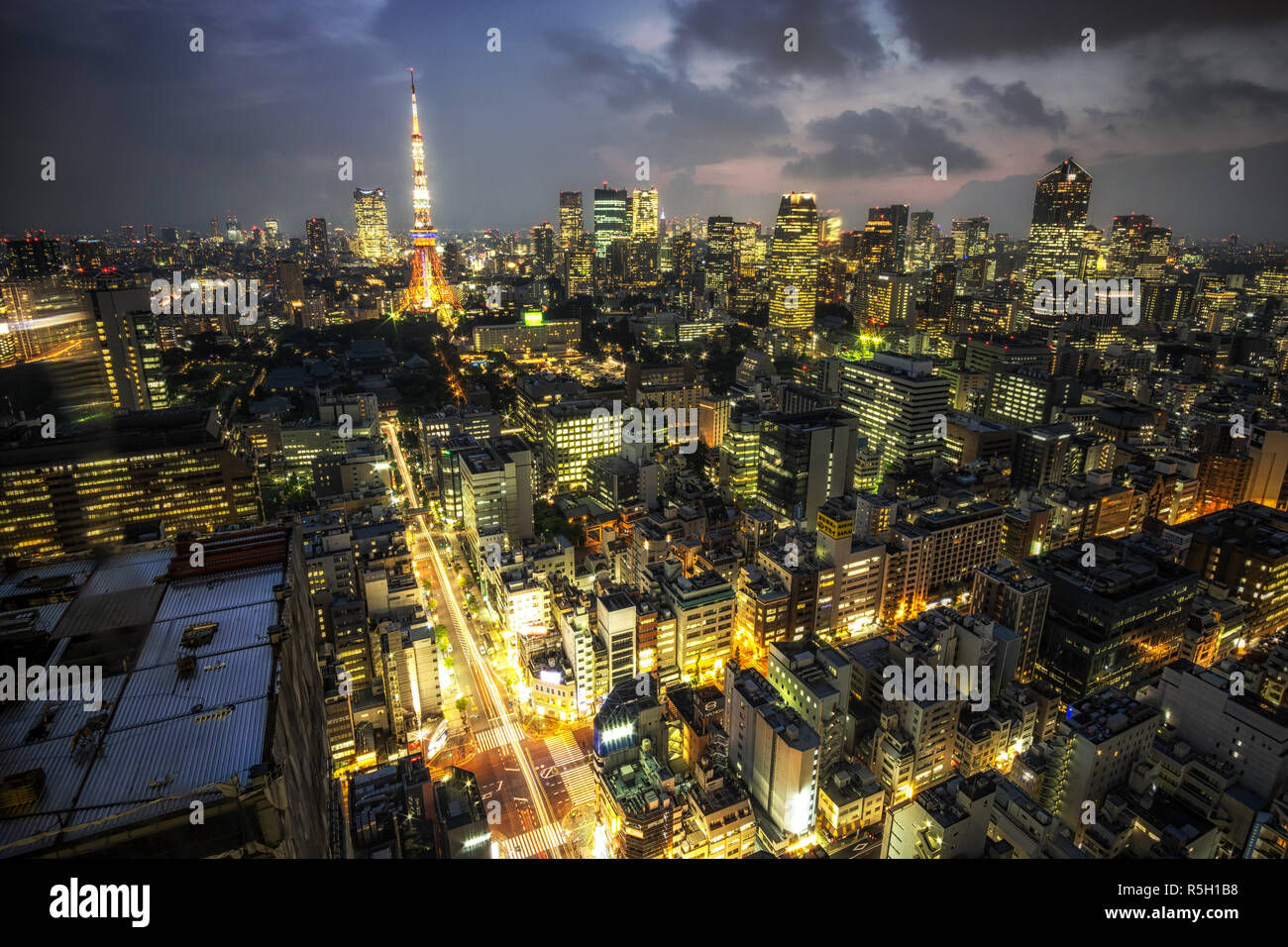 tokyo tower city view Stock Photo - Alamy