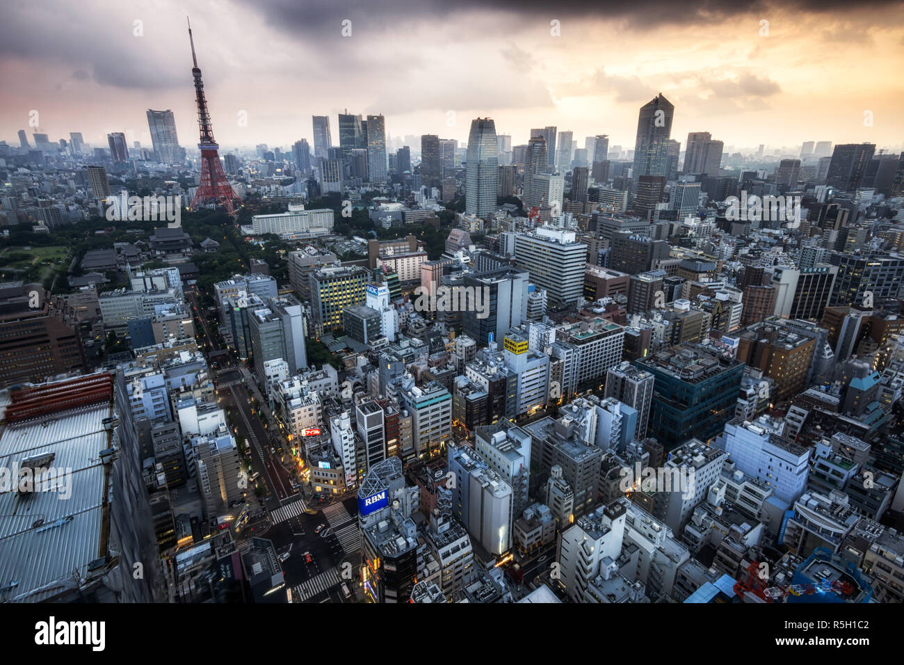 tokyo tower city view Stock Photo - Alamy