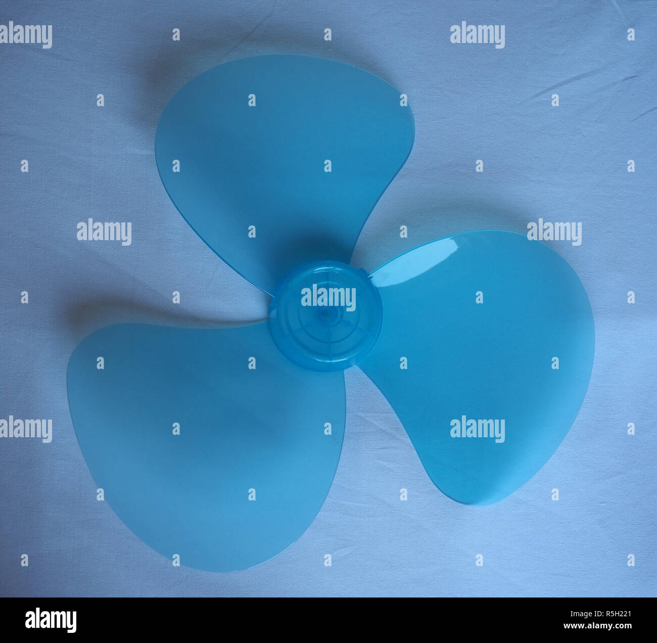 Blue fan detail Stock Photo - Alamy