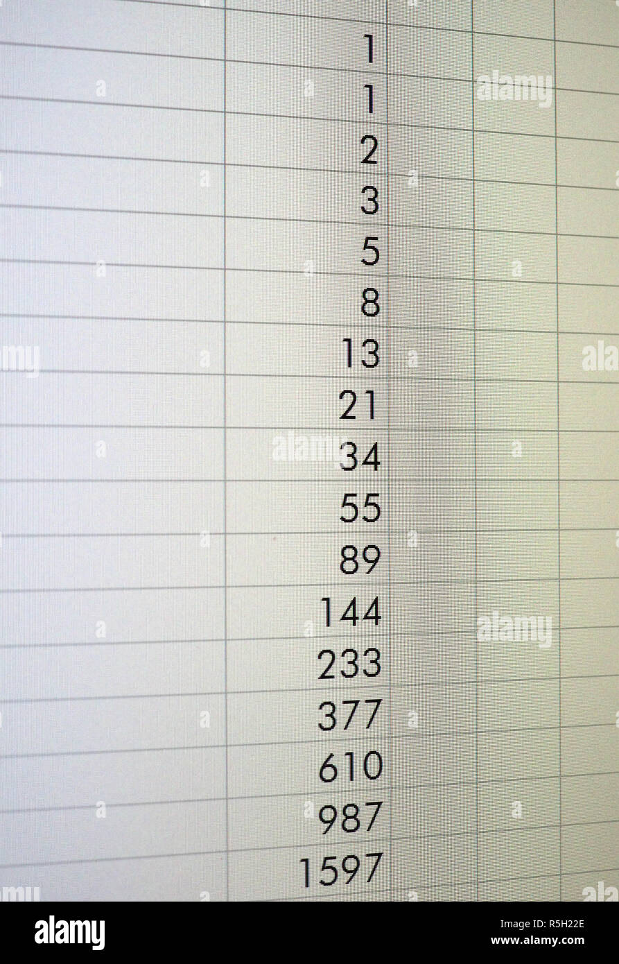 Numbers computer screen spreadsheet hi-res stock photography and images ...