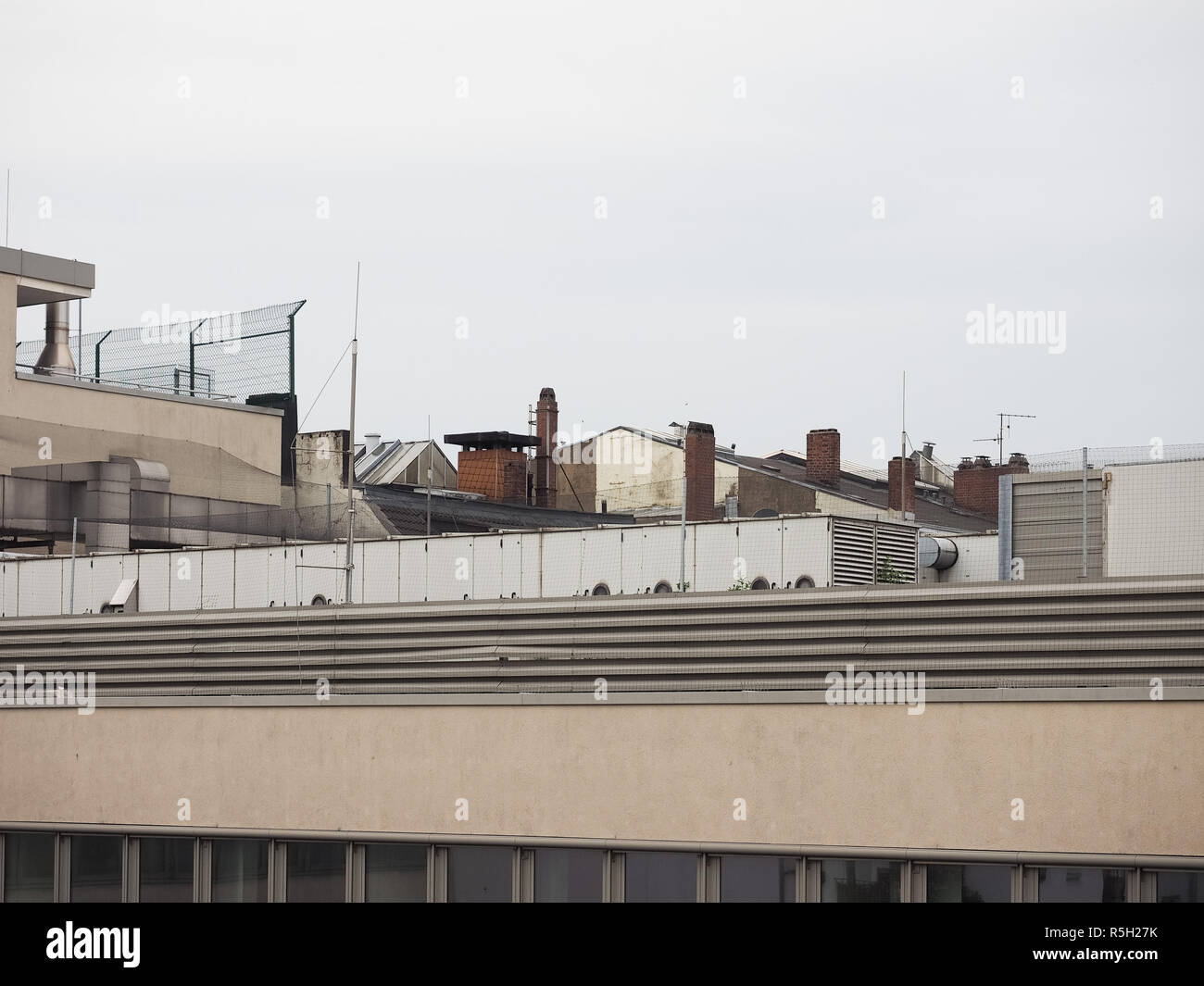 urban skyline with roof Stock Photo - Alamy