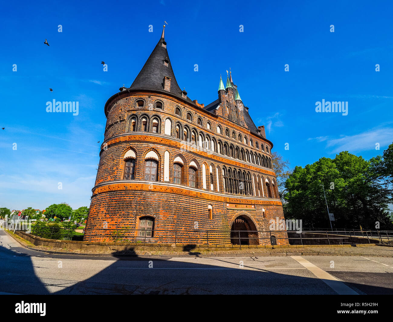 Holstentor (Holsten Gate) in Luebeck hdr Stock Photo - Alamy