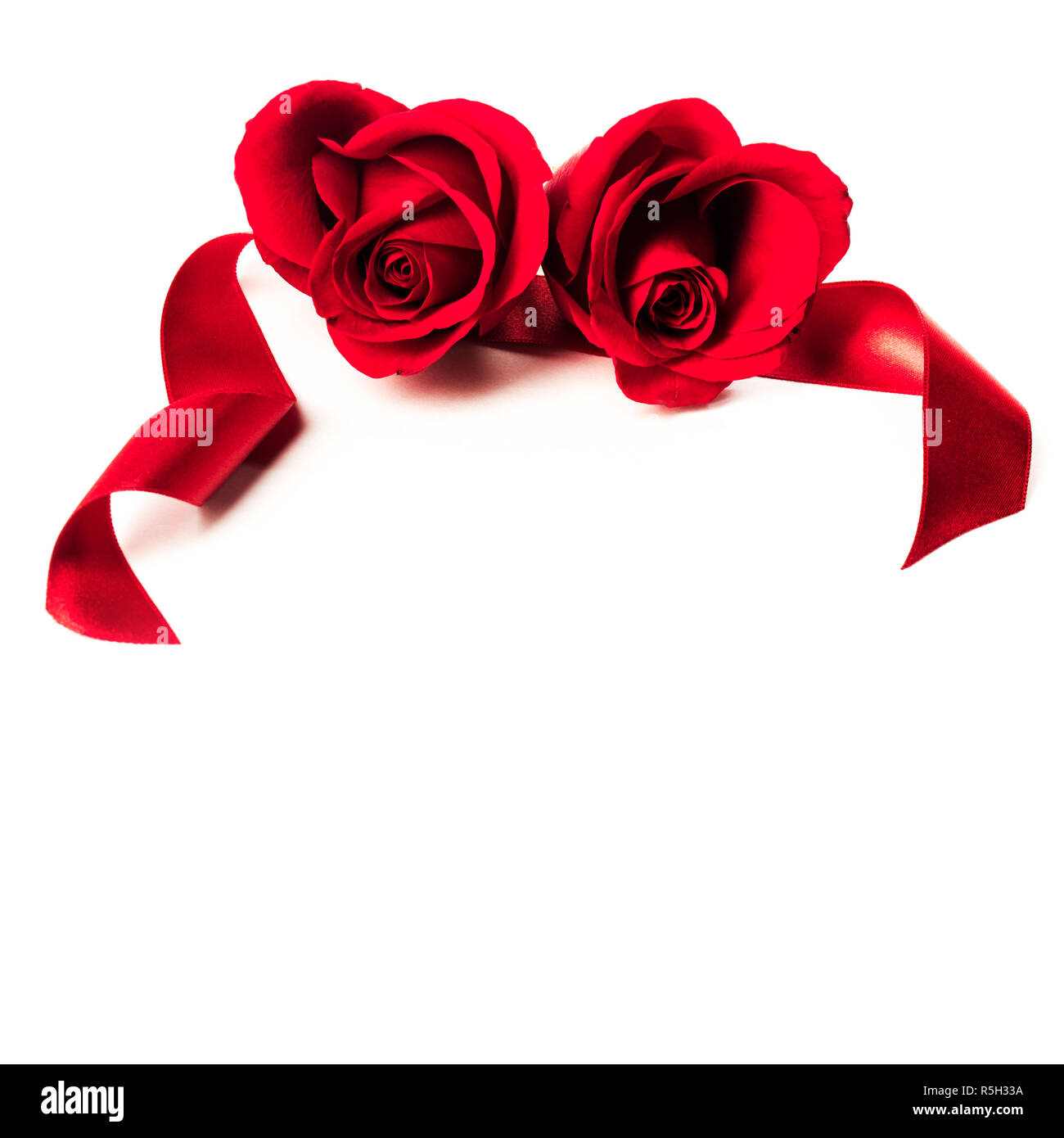 Rose red ribbons hi-res stock photography and images - Alamy