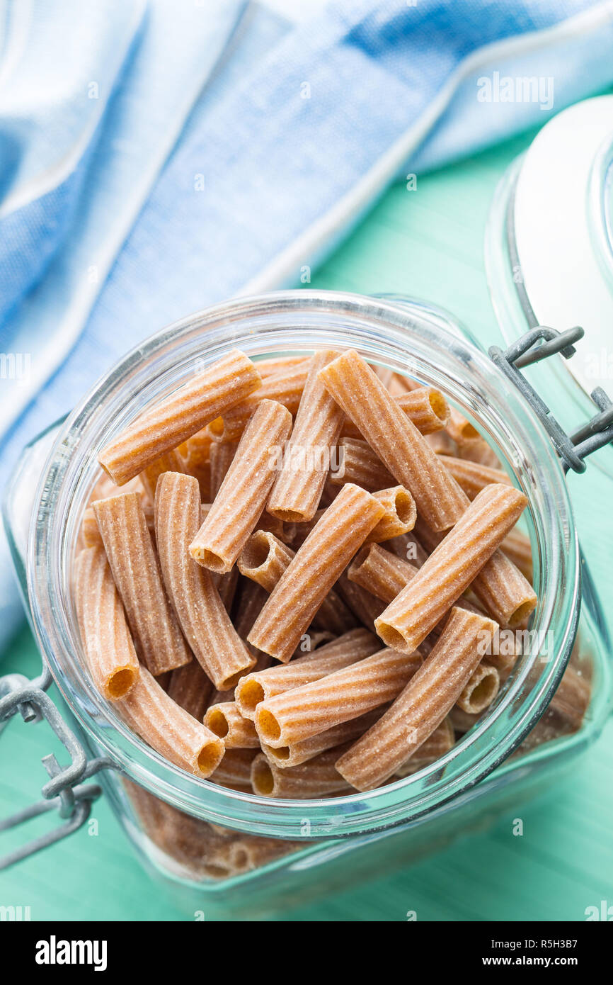 Dried rigatoni pasta Stock Photo - Alamy