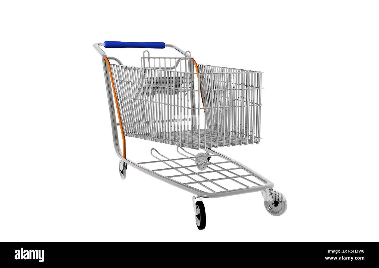shopping cart isolated Stock Photo - Alamy