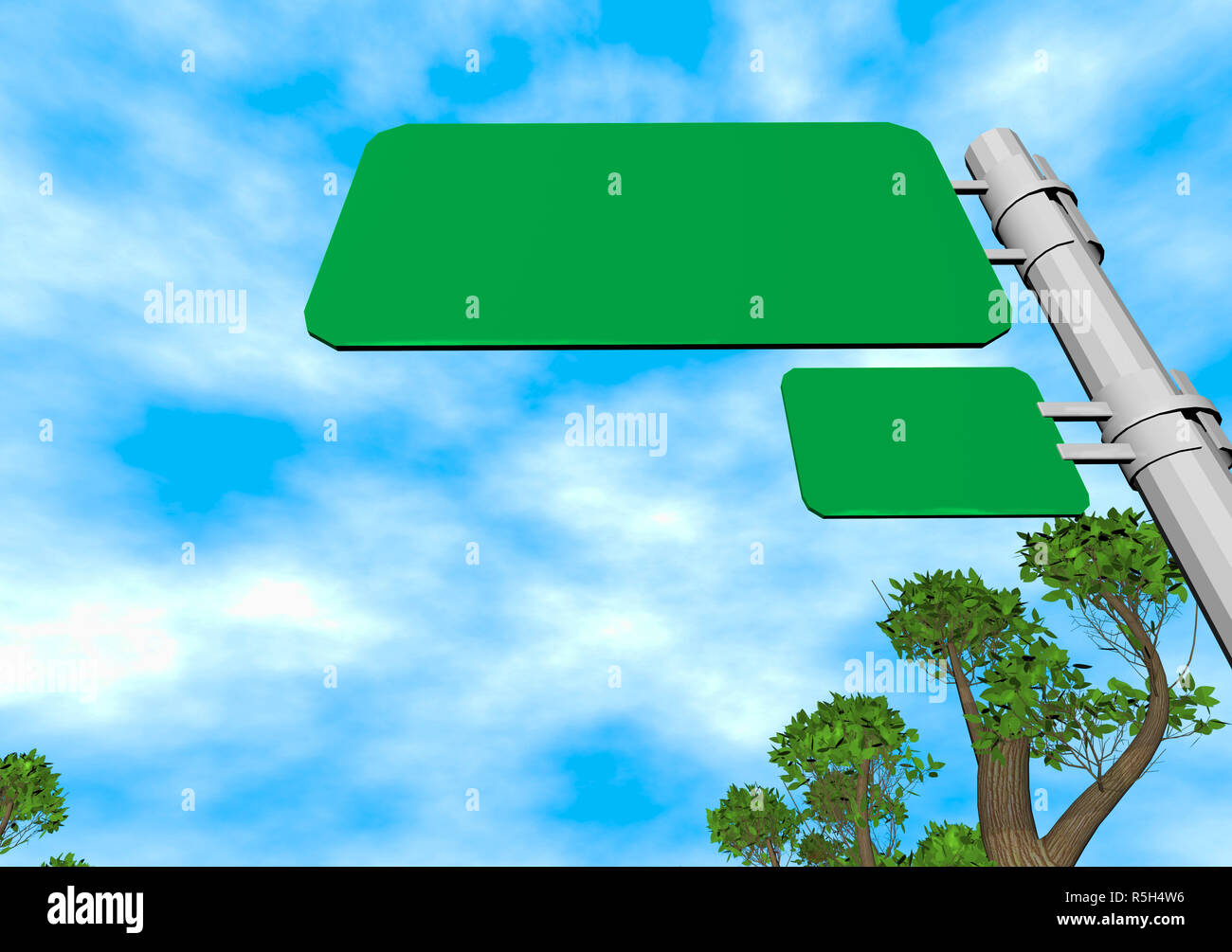 road sign 3d illustration Stock Photo - Alamy