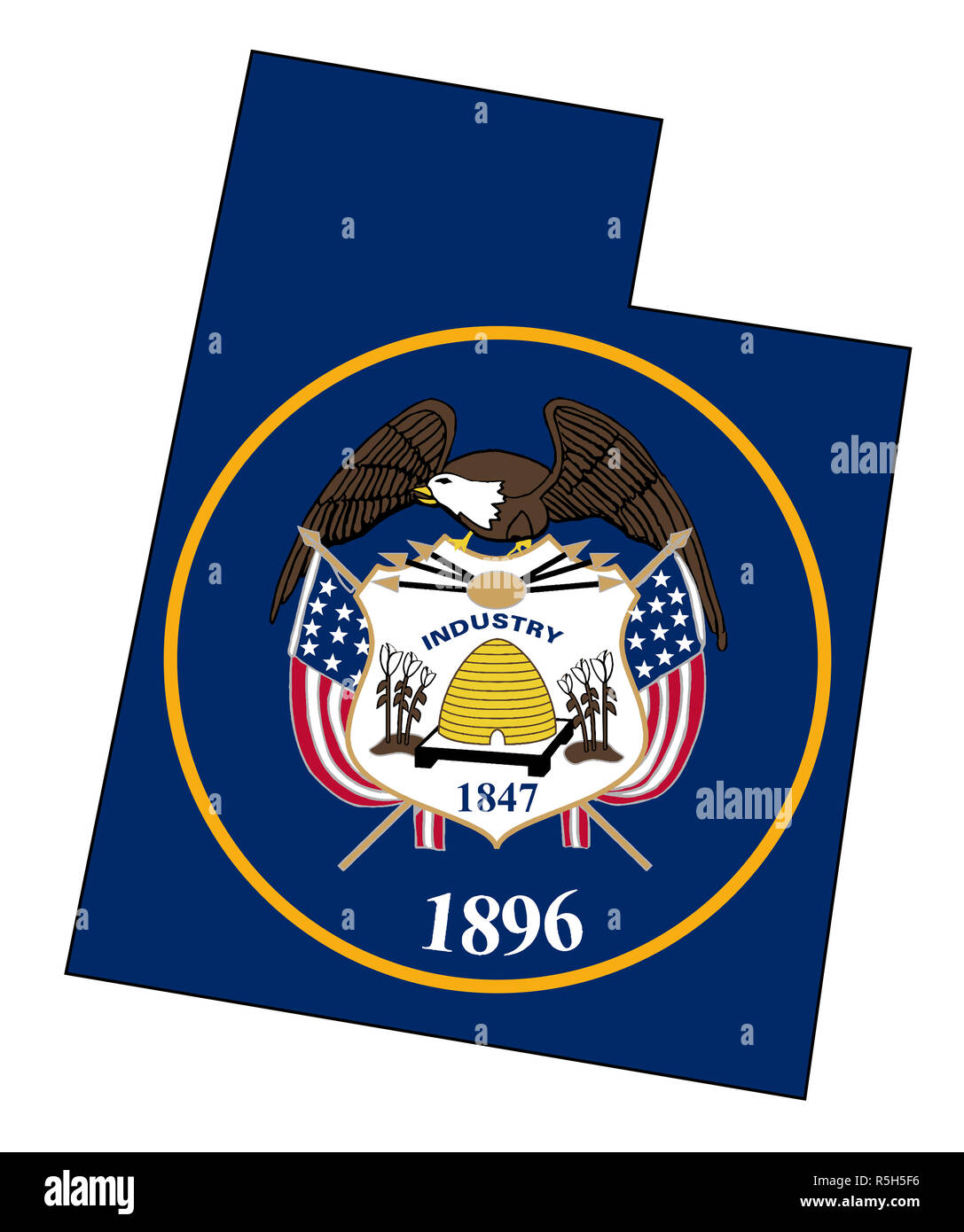 Utah Outline Map and Flag Stock Photo - Alamy Utah Outline Map and Flag Stock Photo - Alamy