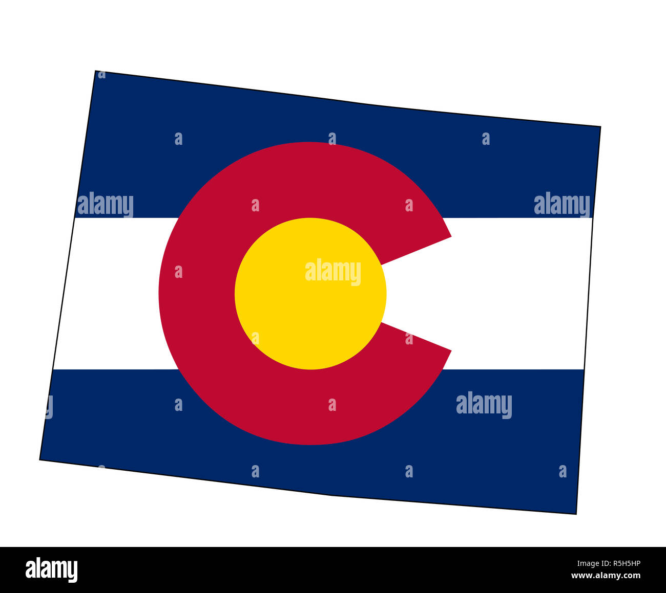 Colorado Flag Outline