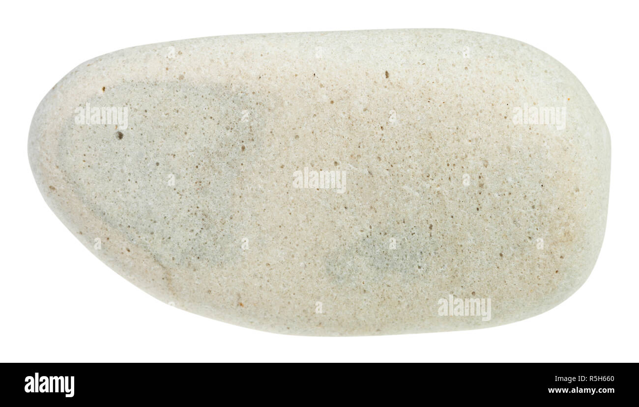 pebble of limestone mineral isolated Stock Photo - Alamy