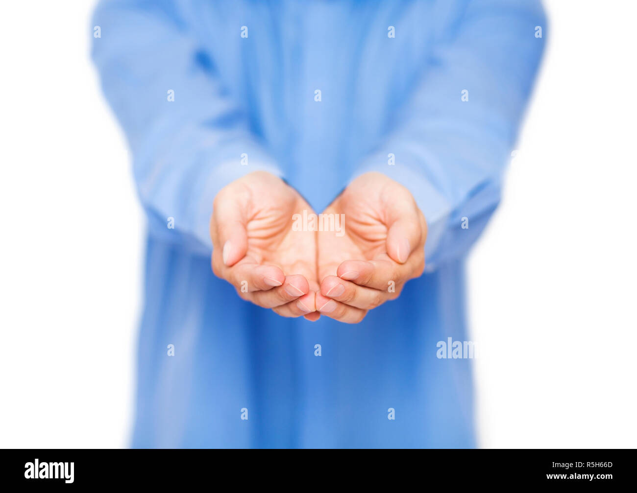 Open hands. Holding, giving, showing concept Stock Photo - Alamy