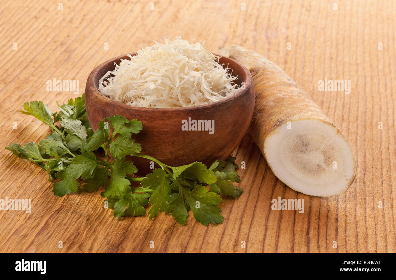 Deilicious fresh horse radish Stock Photo - Alamy