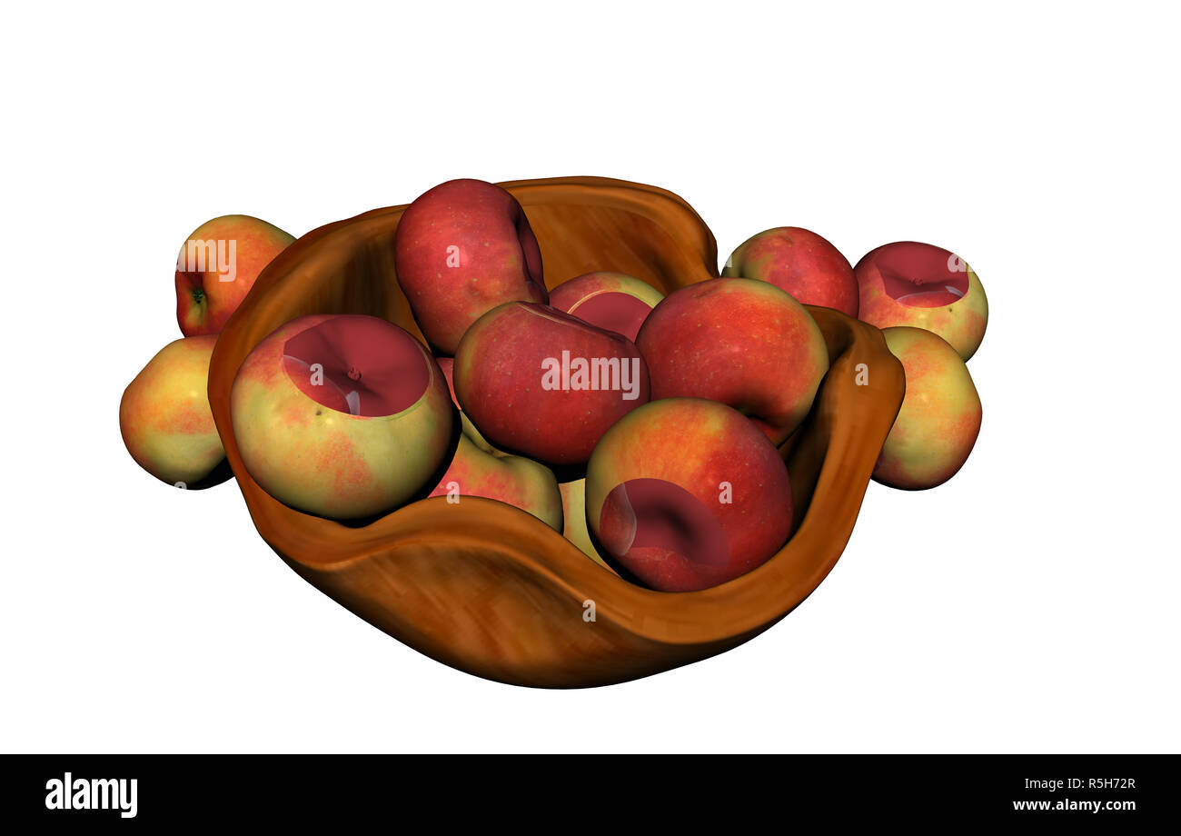 Apfel apfelstiel Cut Out Stock Images & Pictures - Alamy