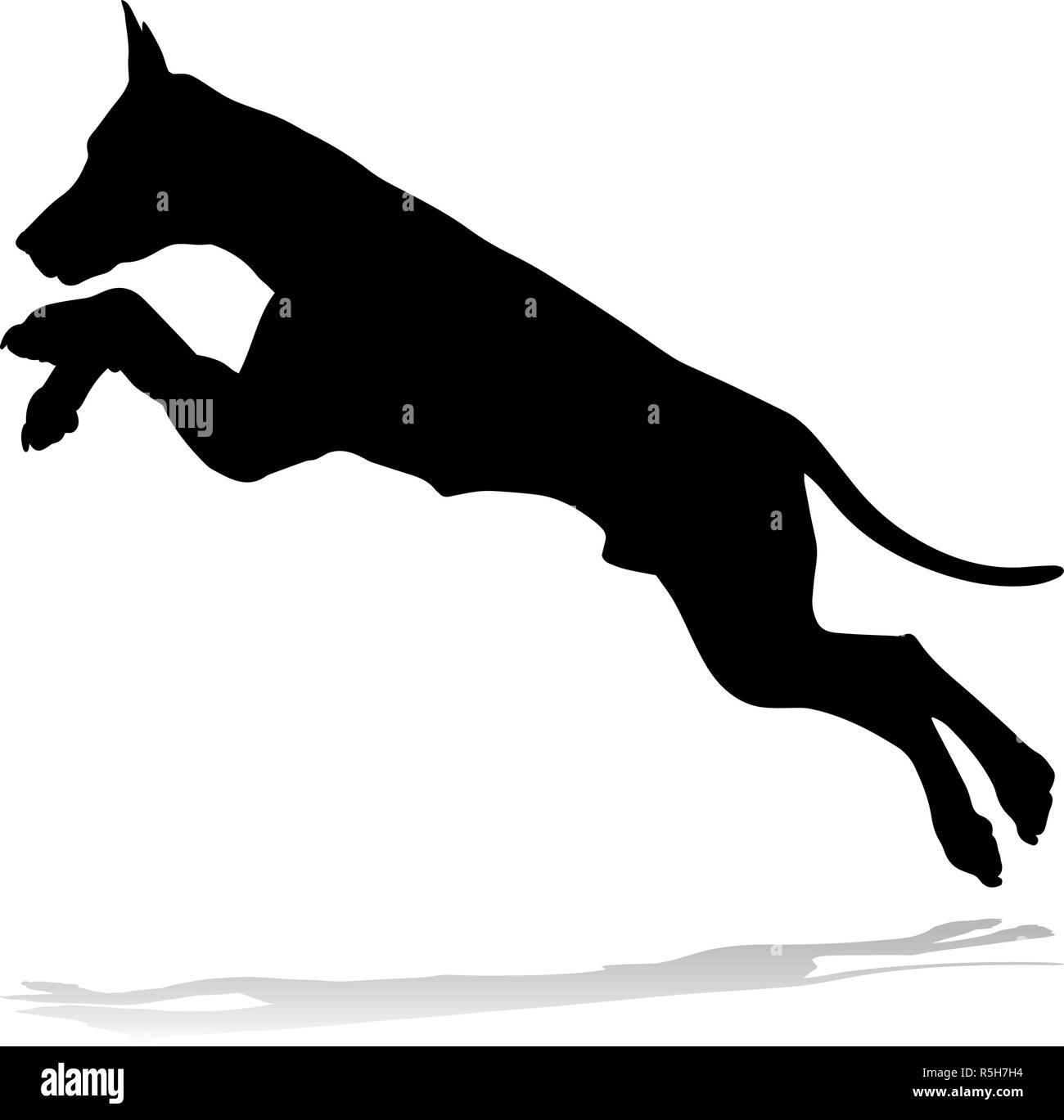 Dog Silhouette Pet Animal Stock Vector Image & Art - Alamy