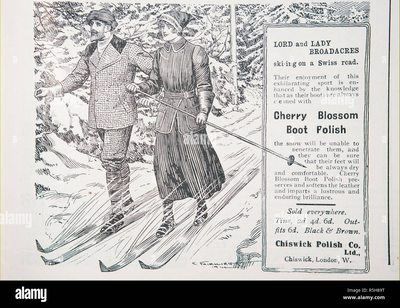 Old adverts for boot polish hi-res stock photography and images - Alamy