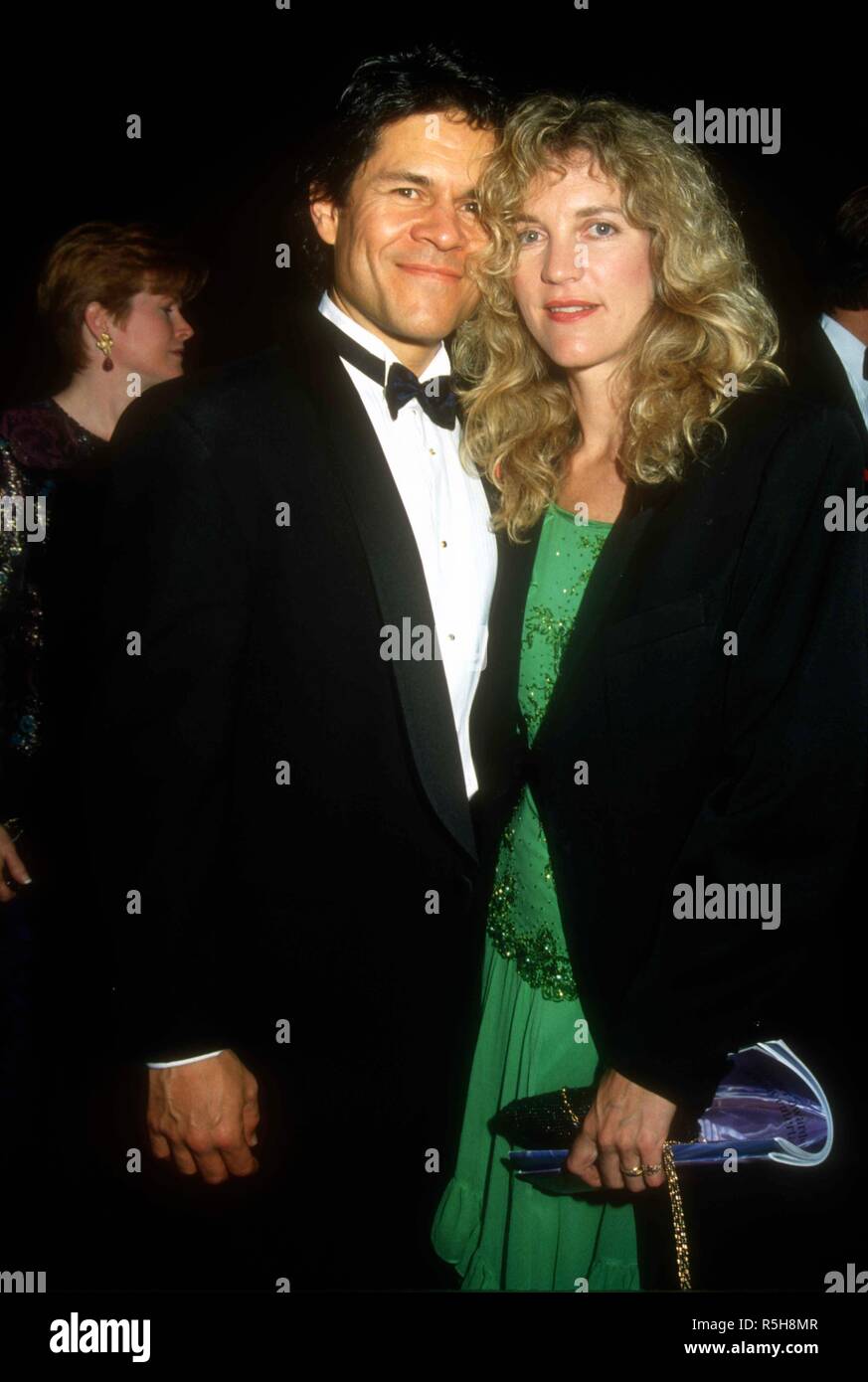 UNIVERSAL CITY, CA - MARCH 9: Actor A. Martinez and wife Leslie Bryans ...