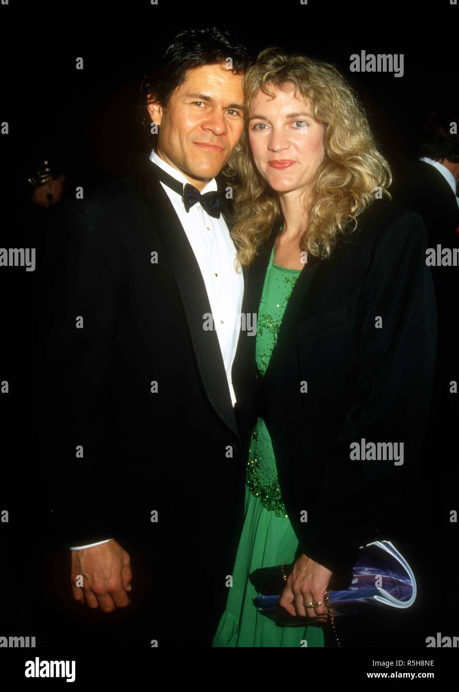 UNIVERSAL CITY, CA - MARCH 9: Actor A. Martinez and wife Leslie Bryans ...