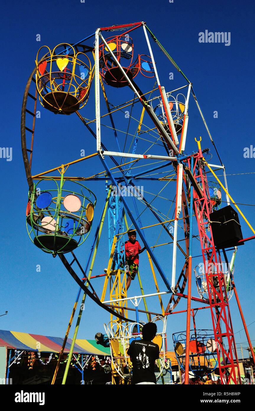 Amusement Park in PUERTO PIZARRO . Department of Tumbes .PERU Stock ...