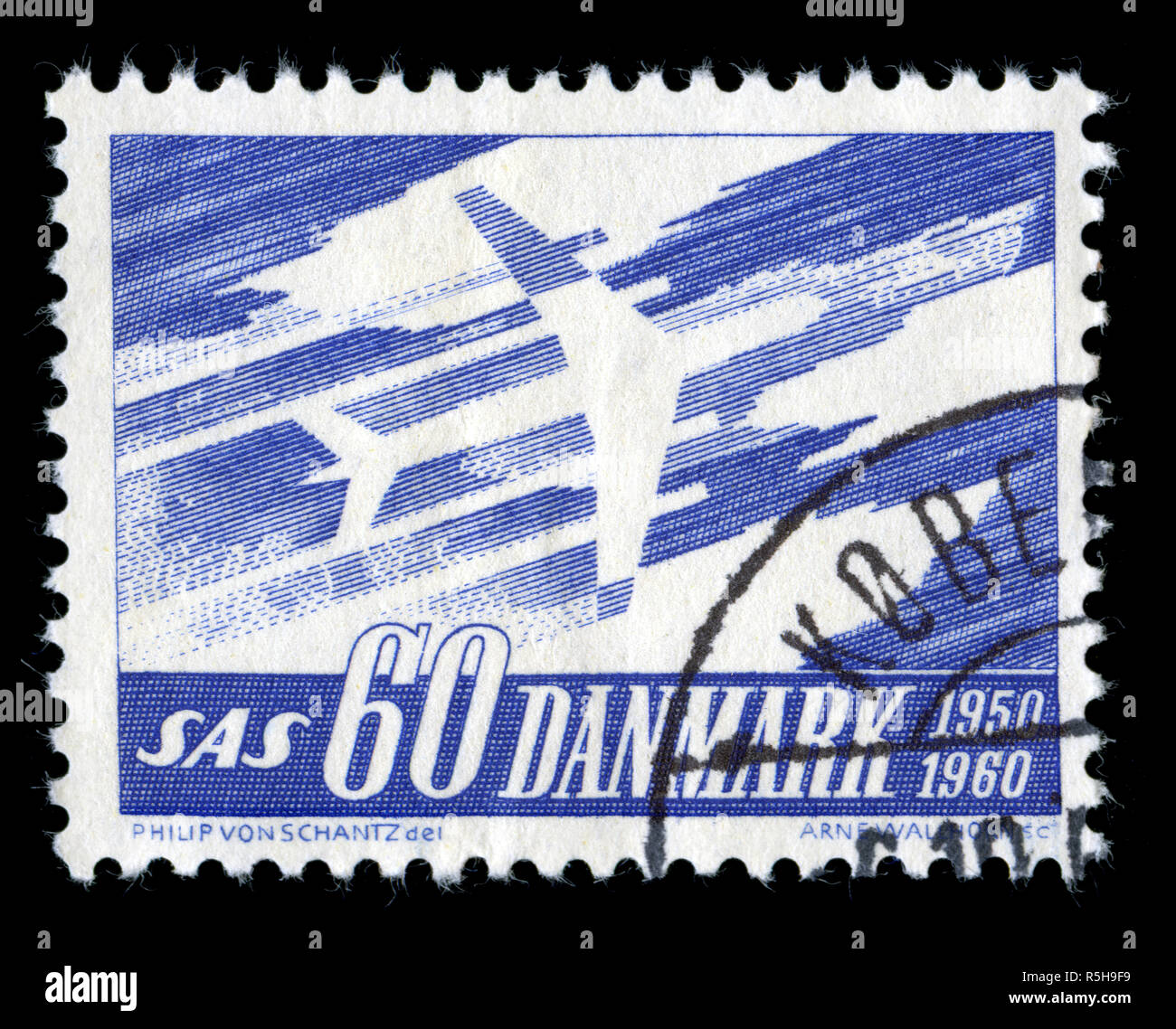 Postage stamp from Denmark in the NORDEN - Twinned Towns series issued ...