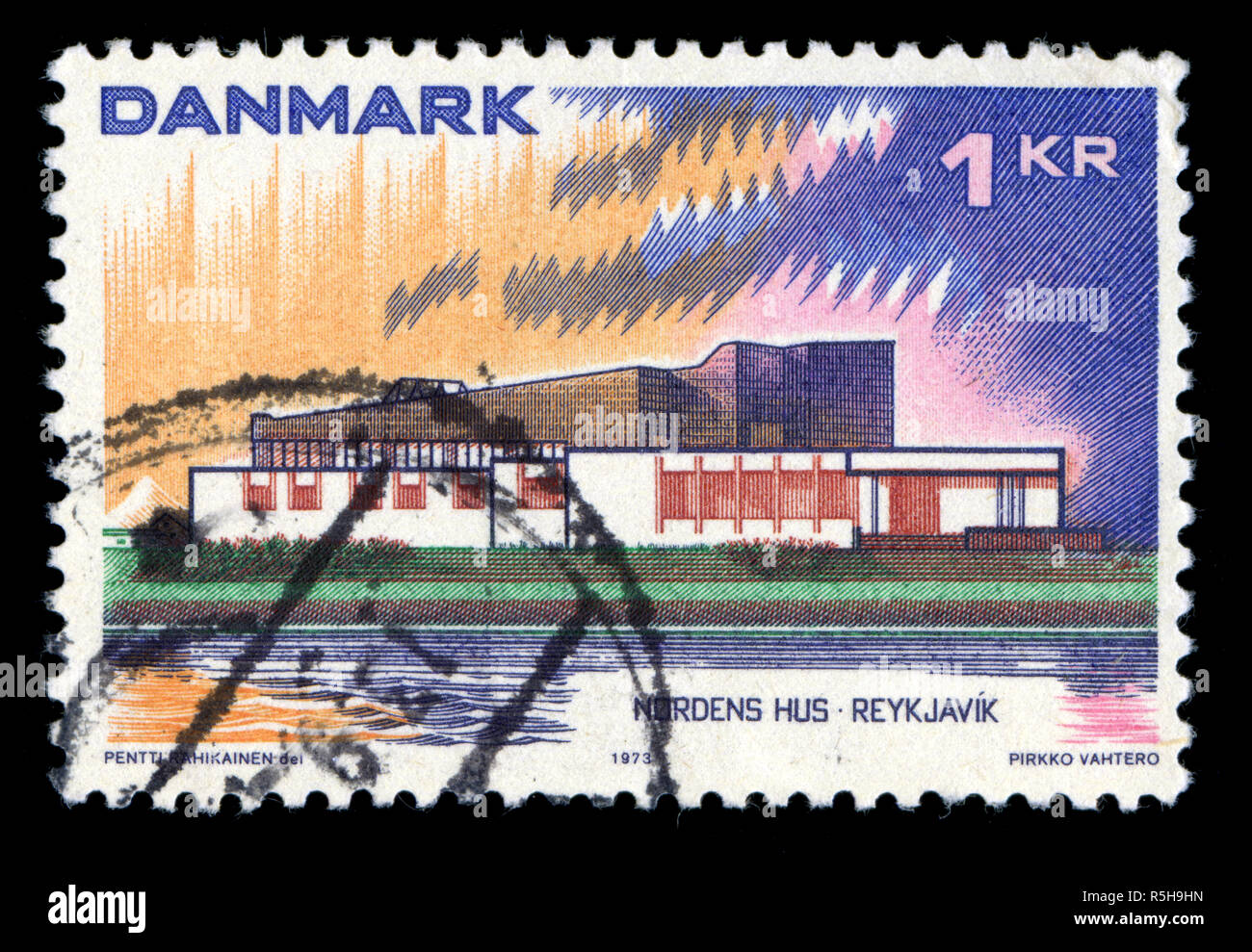 Postage stamp from Denmark in the NORDEN - Twinned Towns series issued ...