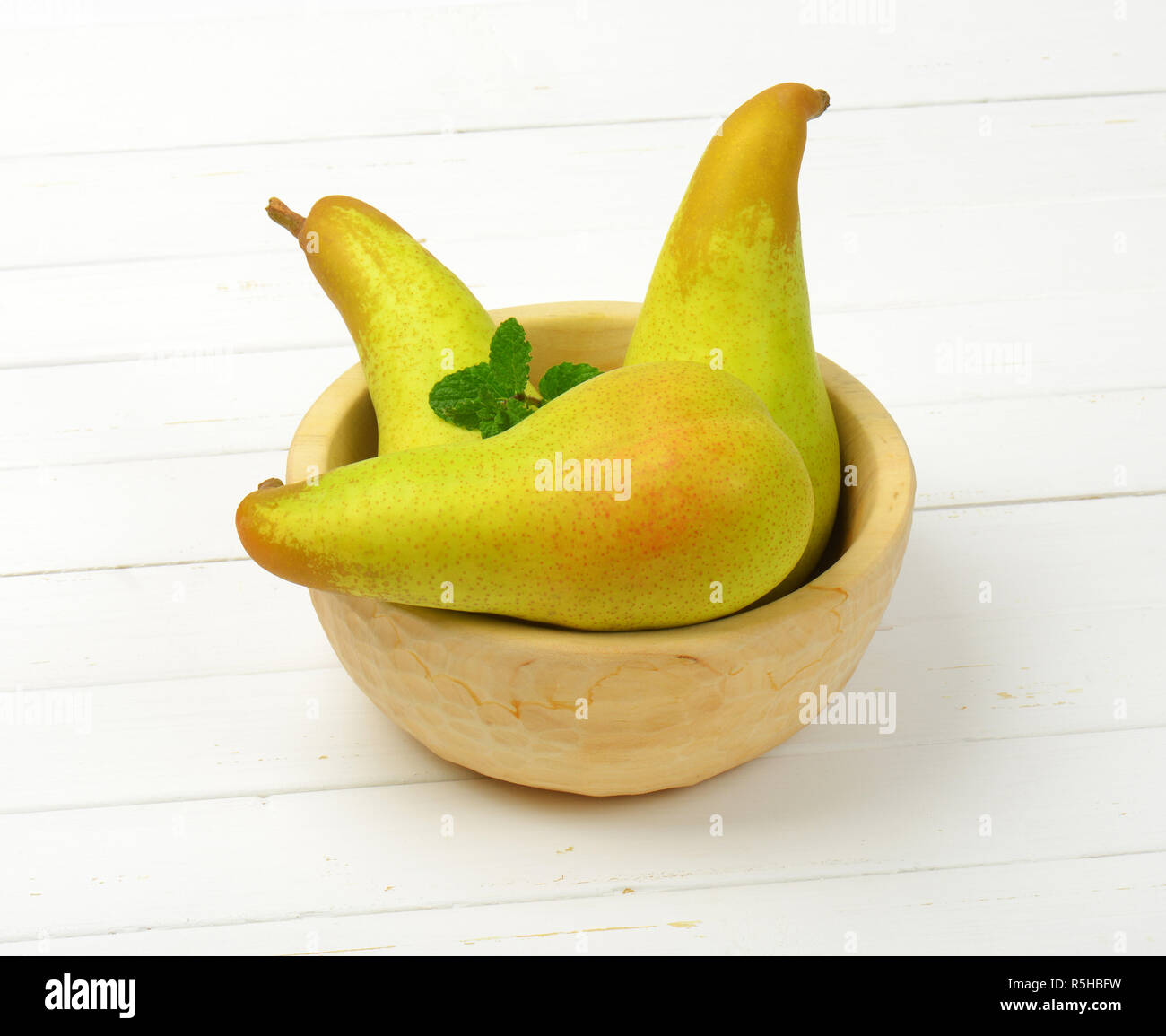 three yellow pears Stock Photo - Alamy
