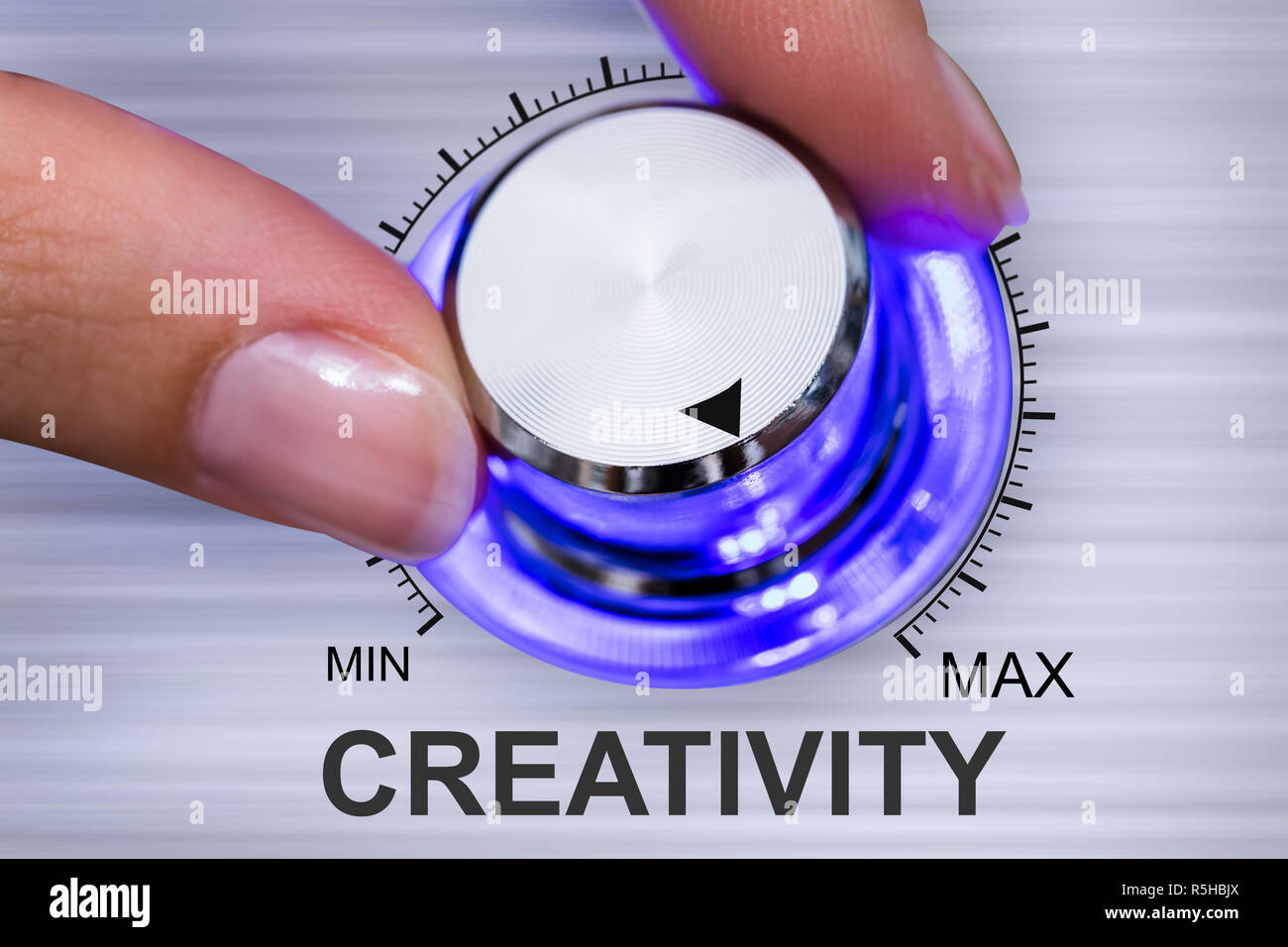 Human Hand Maximizing Creativity Stock Photo - Alamy