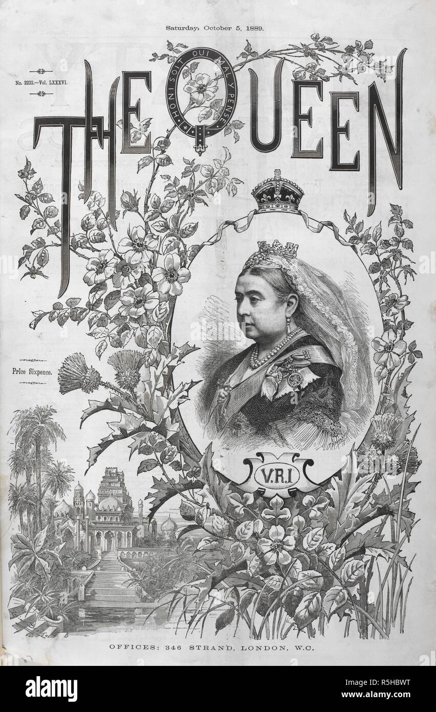 A portrait of Queen Victoria. The Queen. London, 1878. Source: The ...