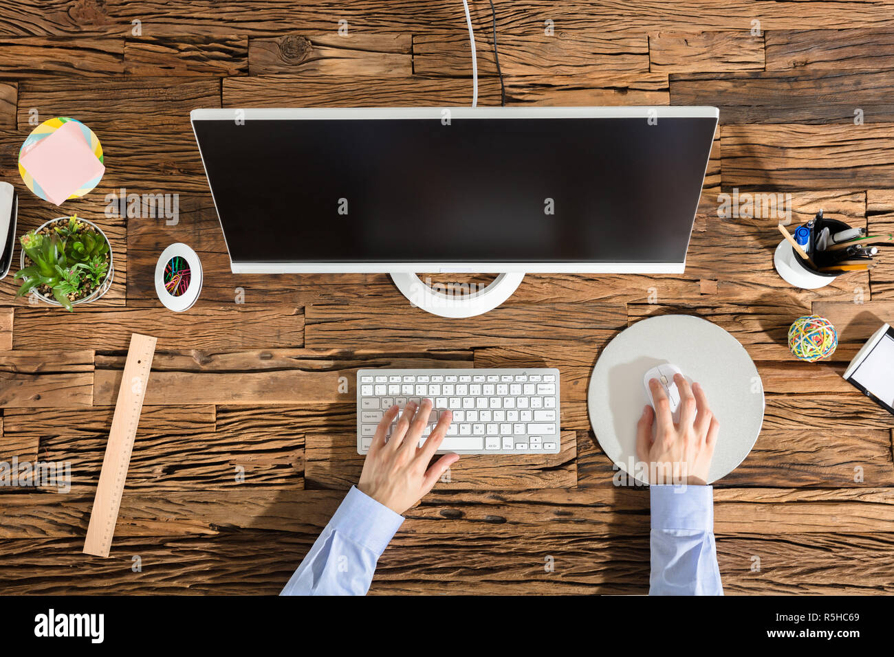 Top view factory employee using hi-res stock photography and images - Alamy