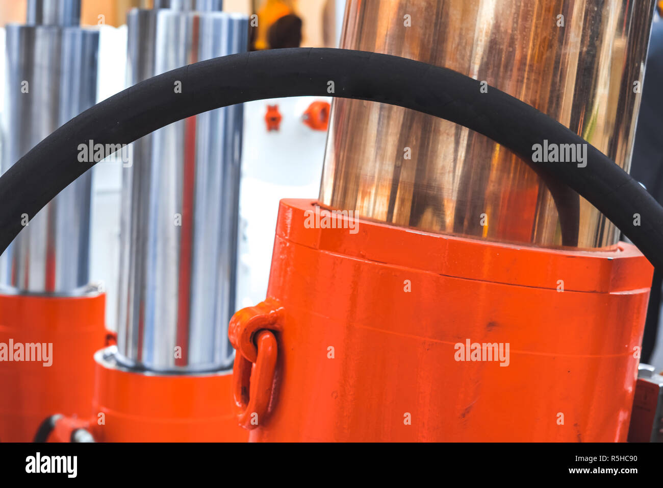 Close-up shot of car engine hoses and tubes Stock Photo - Alamy