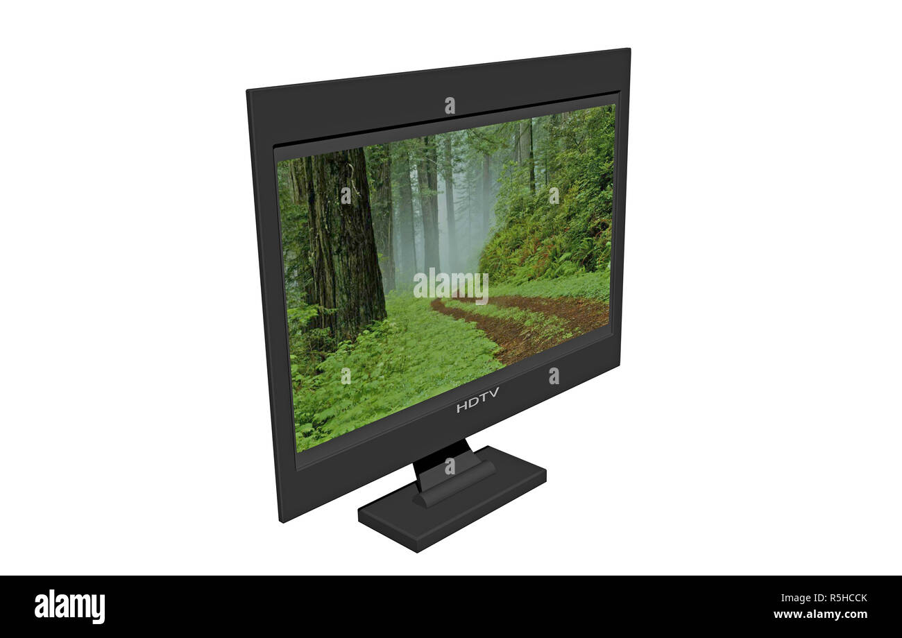 hdtv tv set free Stock Photo - Alamy