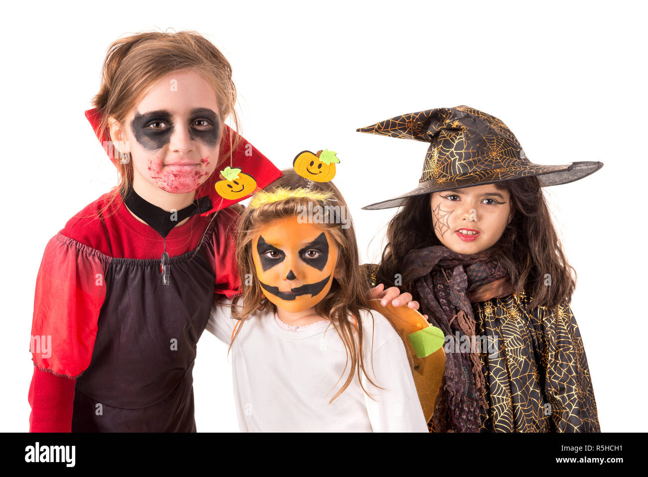 Kids in Halloween Stock Photo - Alamy