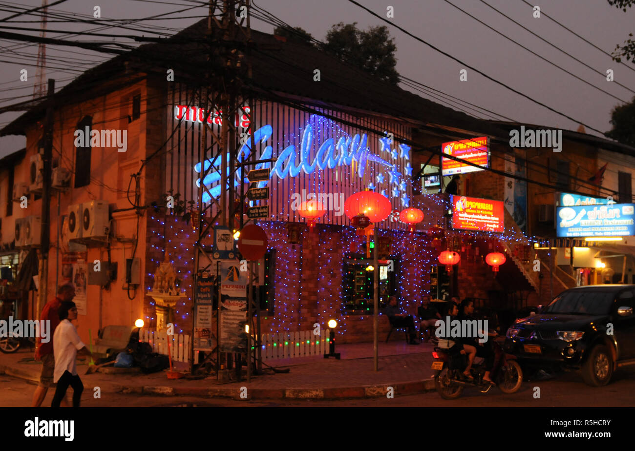 Nightlife in vientiane laos hi-res stock photography and images - Alamy