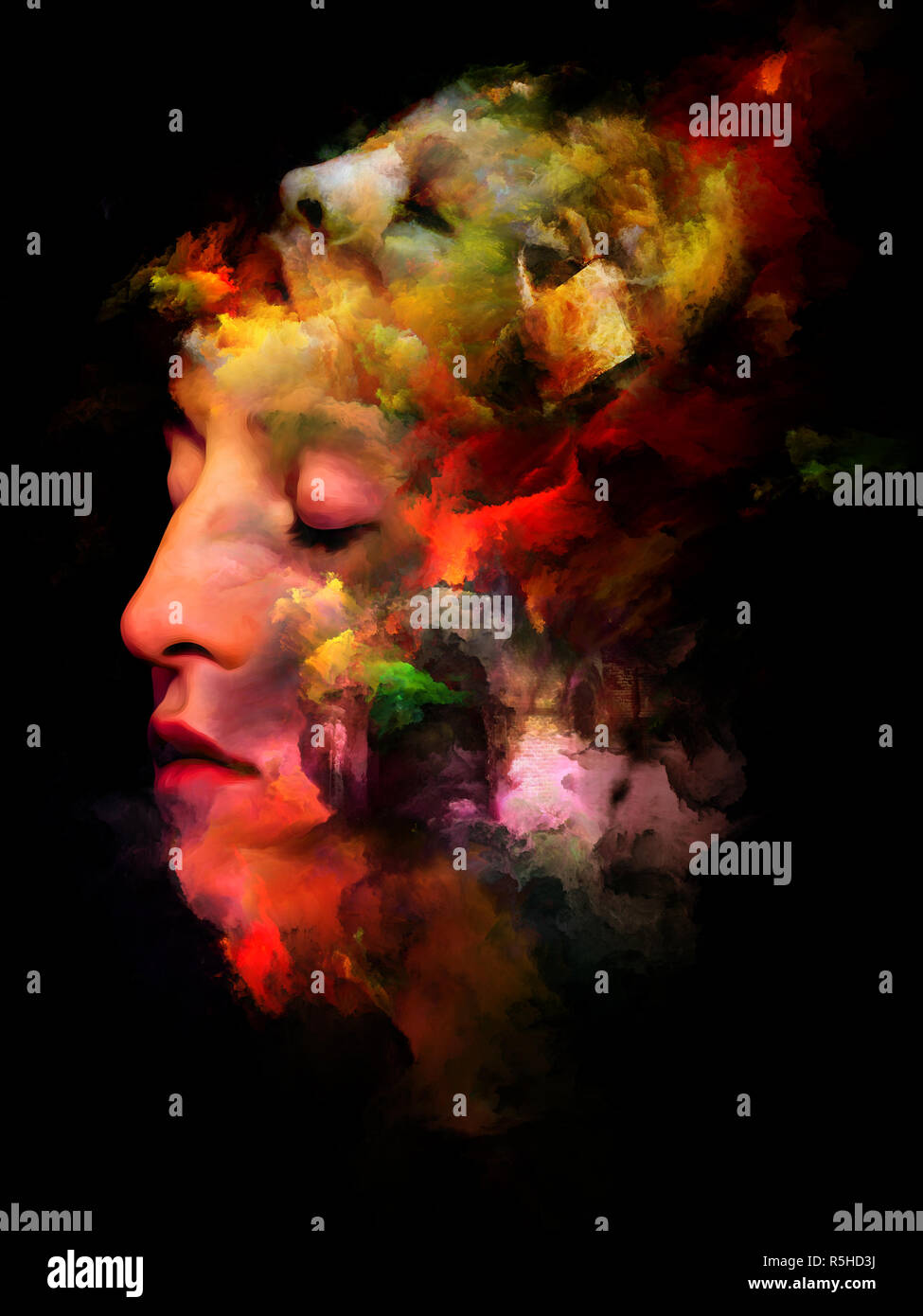 Colors of Insanity Stock Photo - Alamy