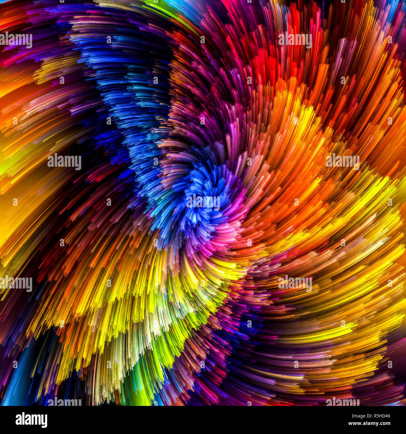 Visualization of Vibrant Vortex Stock Photo - Alamy