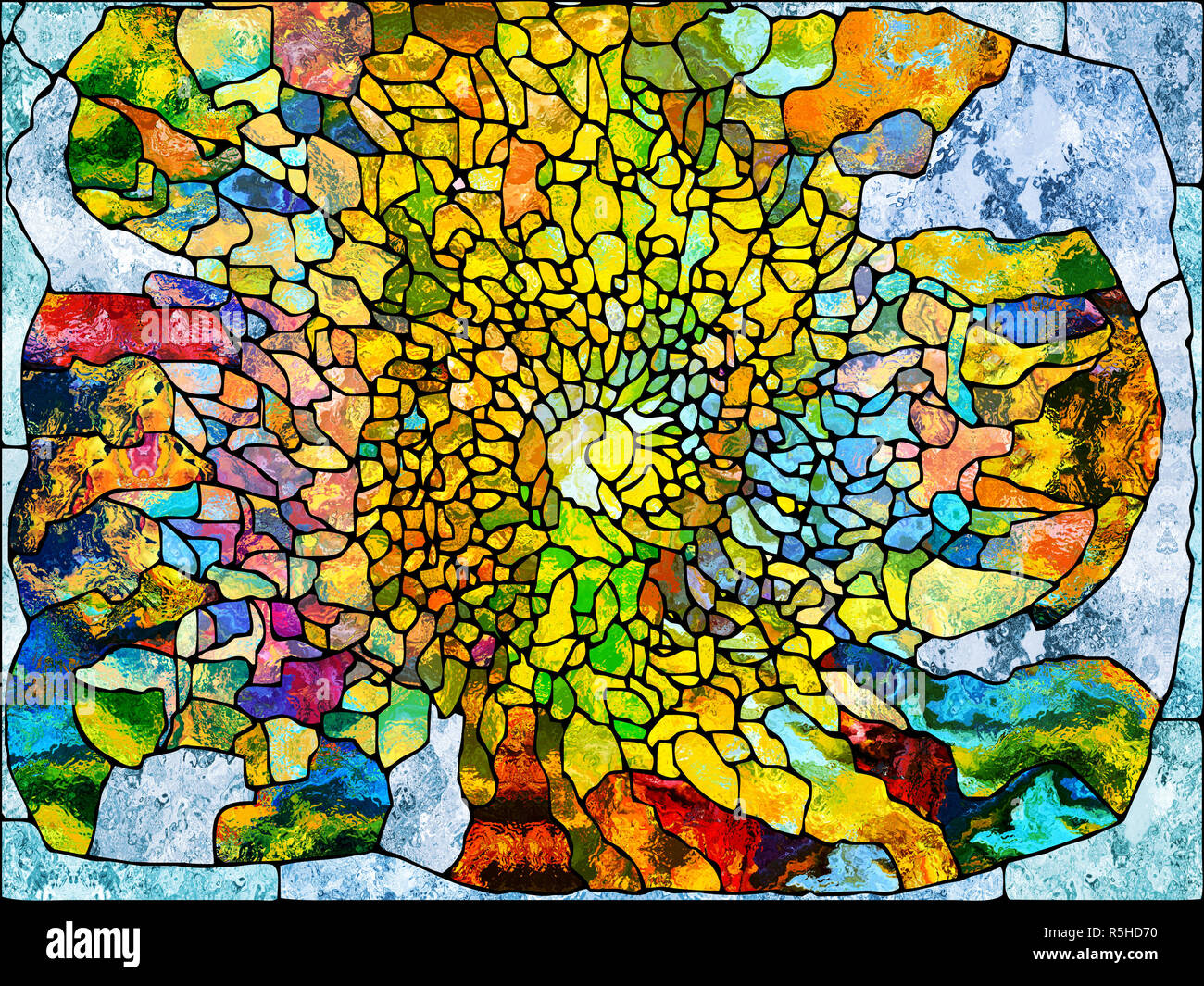 Advance of Leaded Glass Stock Photo - Alamy