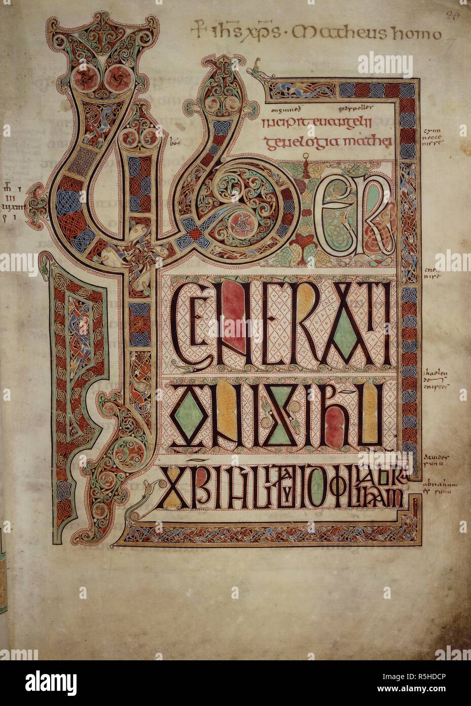 Anglo saxon gospel hi-res stock photography and images - Alamy