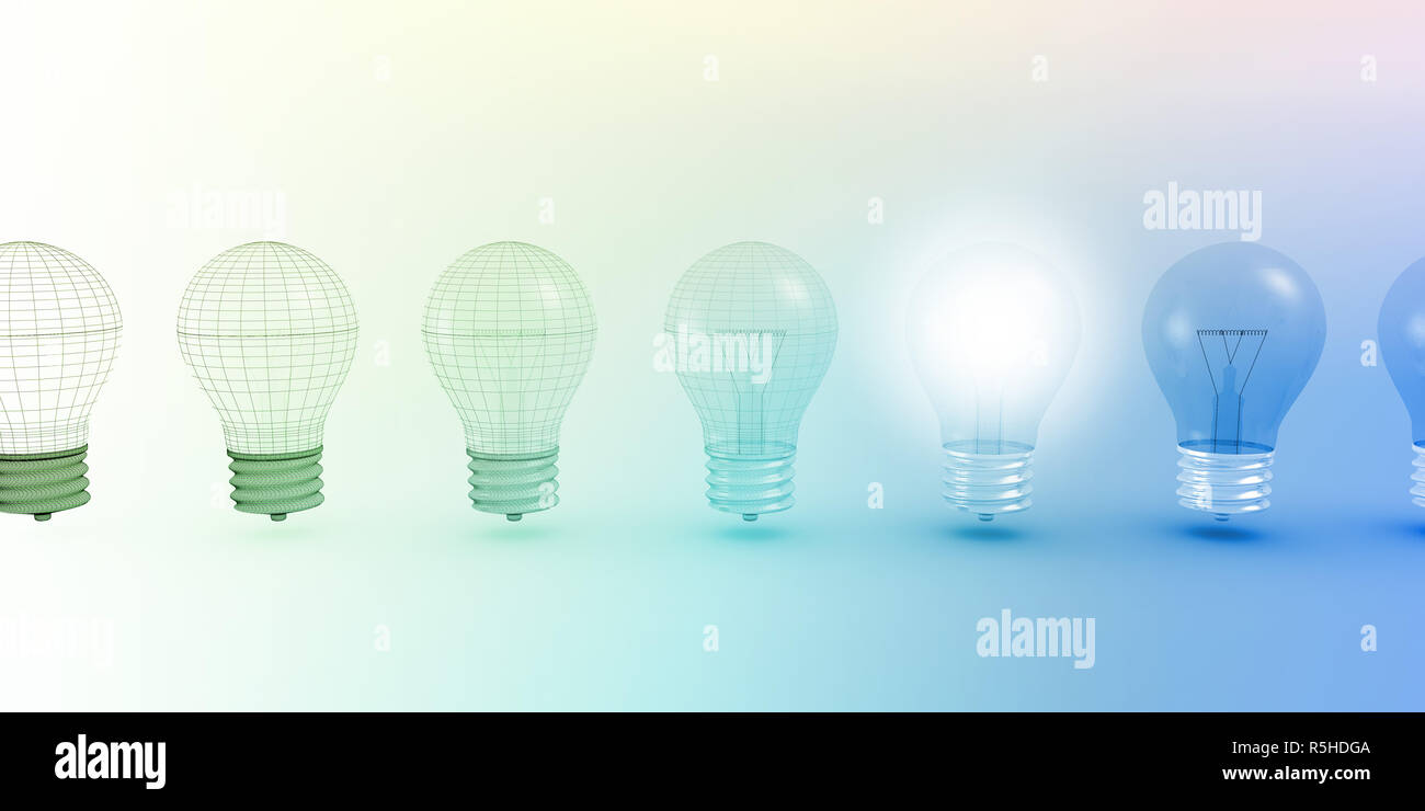 Creative Light Bulb Idea Stock Photo - Alamy