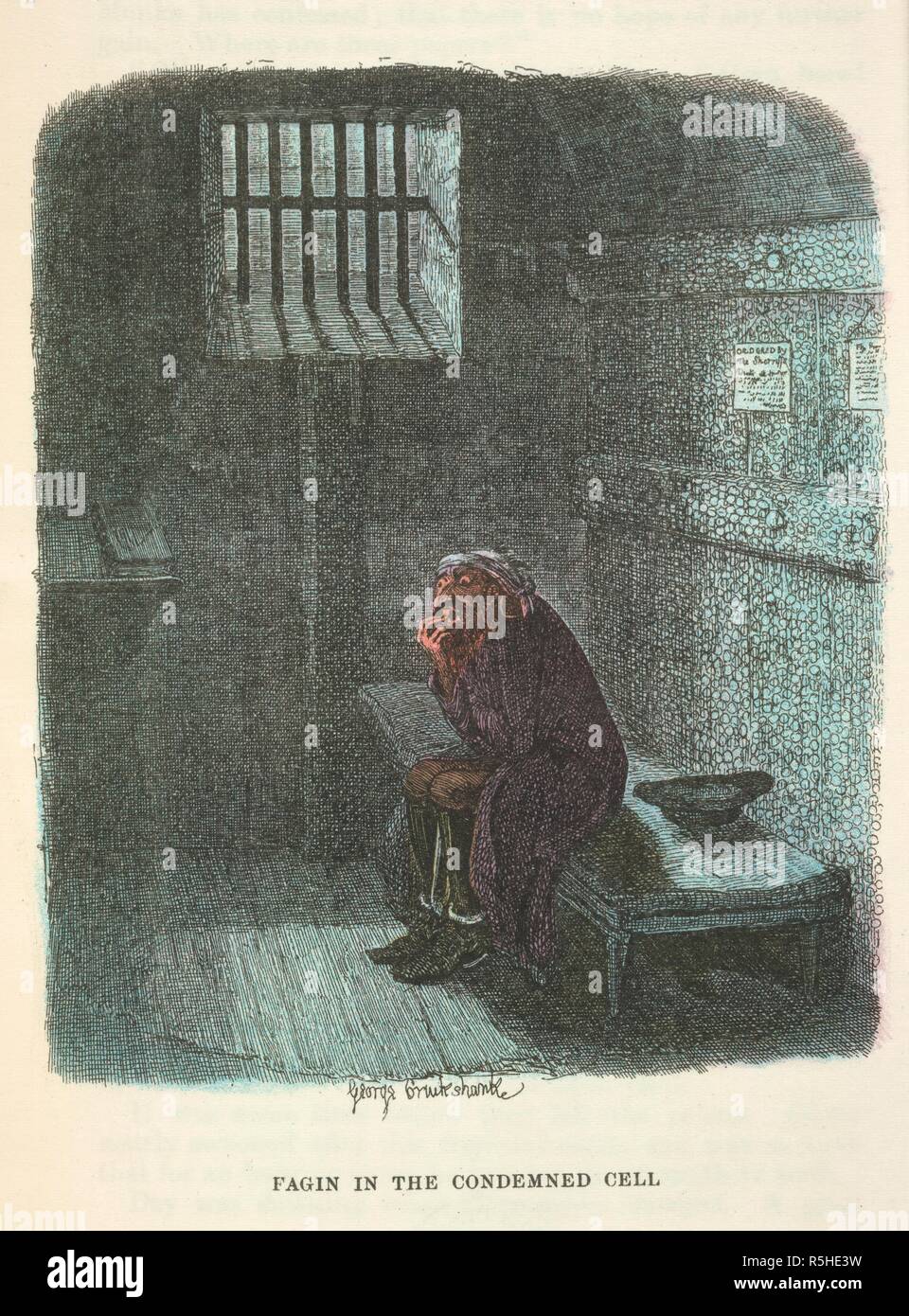 Fagin in the condemned cell. The Adventures of Oliver Twist ... With ...