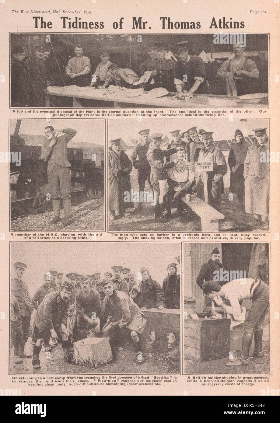 The tidiness of Mr. Thomas Atkins. A newspaper article showing ...